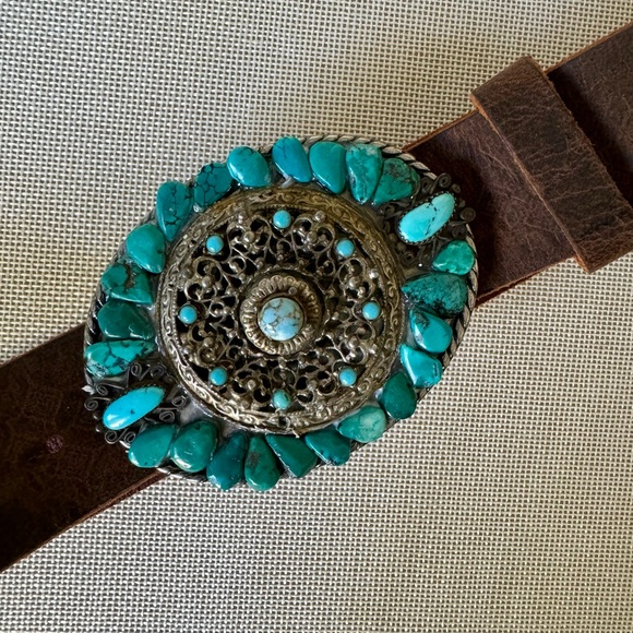 kiva kreations | Accessories | One Of A Kind Turquoise Belt Buckle And ...